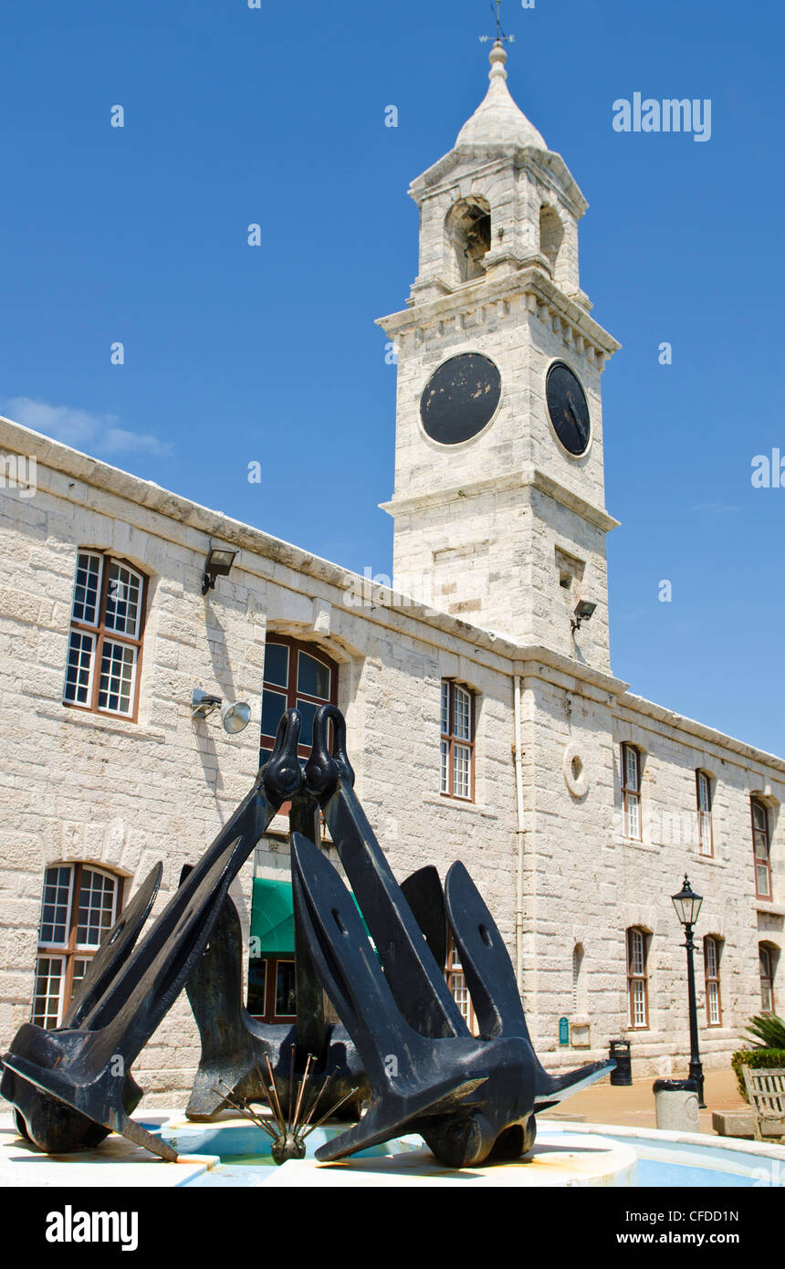 Clock Tower (mall) at the Royal Naval Dockyard, Bermuda, Central ...