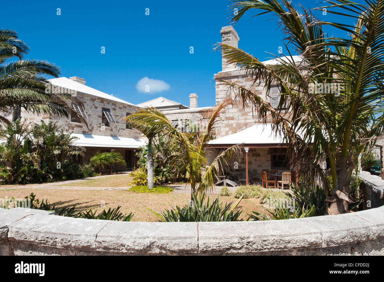 Dockyard Terrace at the Royal Naval Dockyard, Bermuda, Central America ...
