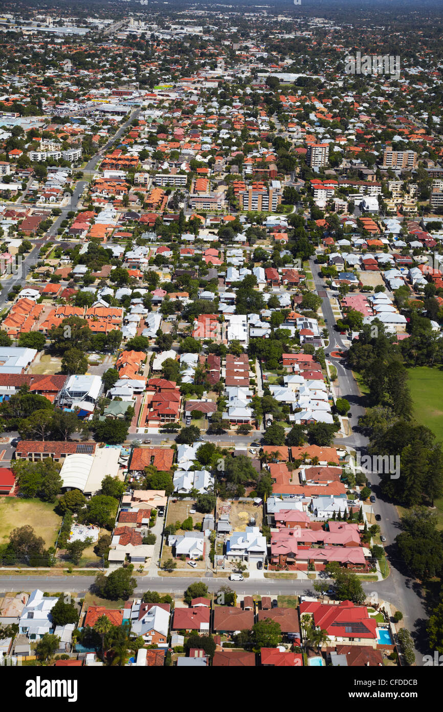 Aerial view of suburbs hi-res stock photography and images - Alamy