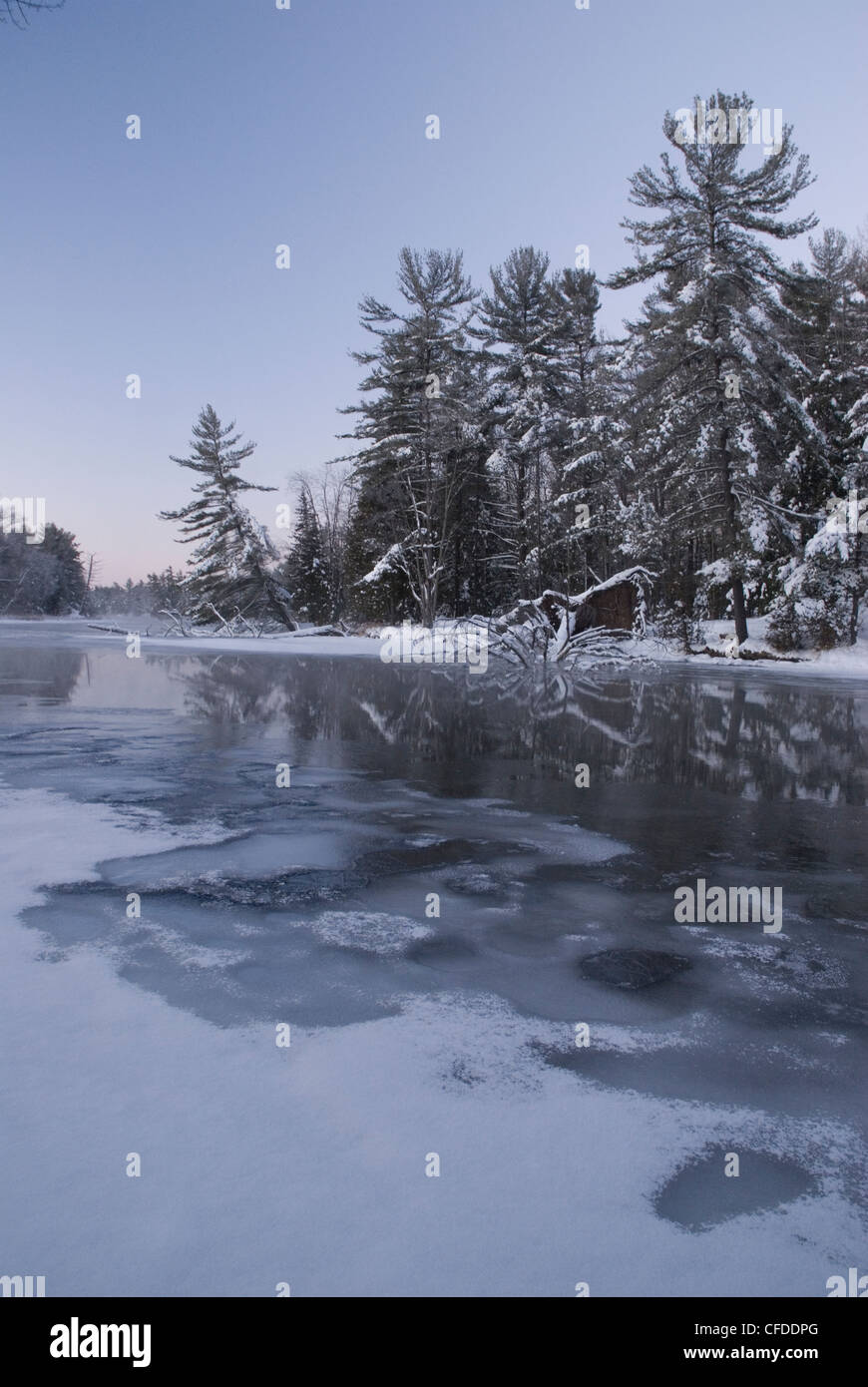 Winter Scene in Muskoka Stock Photo - Alamy