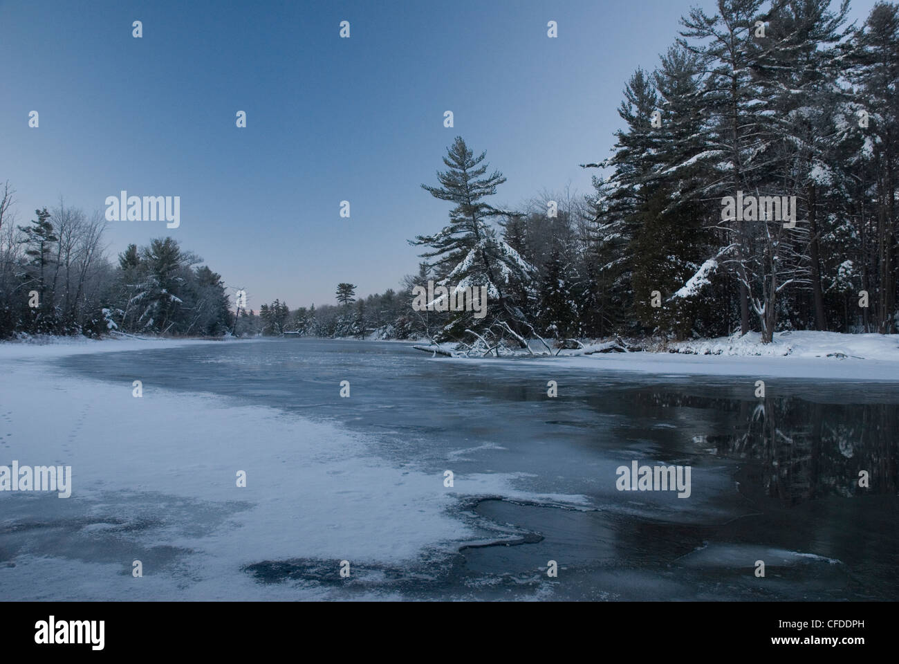 Winter Scene in Muskoka Stock Photo - Alamy