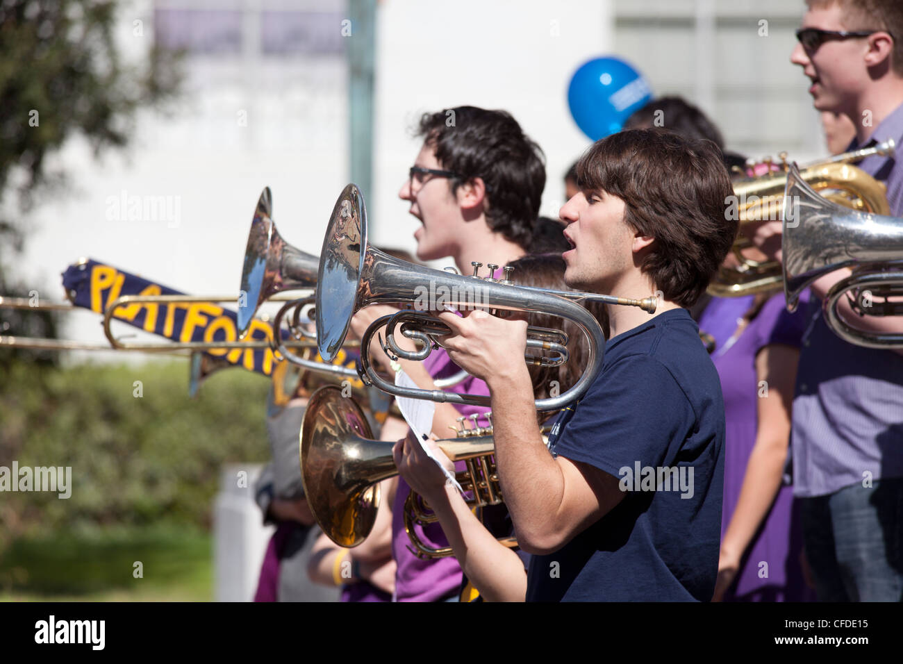Students with Musical Instruments, UC Berkeley Stock Photo - Alamy
