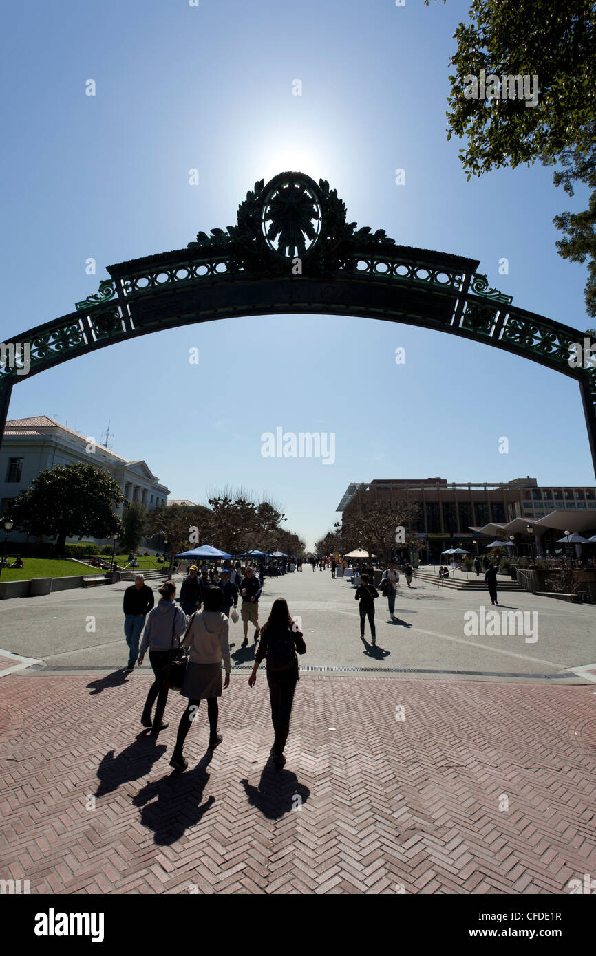 Sather Gate, University of California Berkeley Campus Stock Photo - Alamy