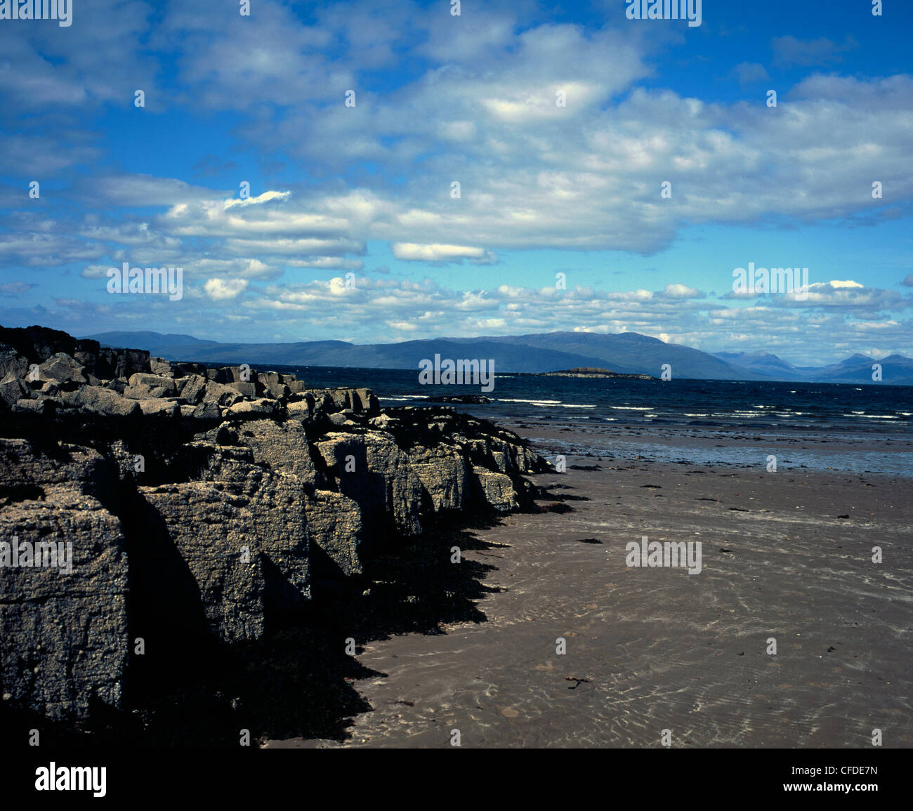 Loch Carron and The Applecross Mountains from Rubha Ardnish Beach ...