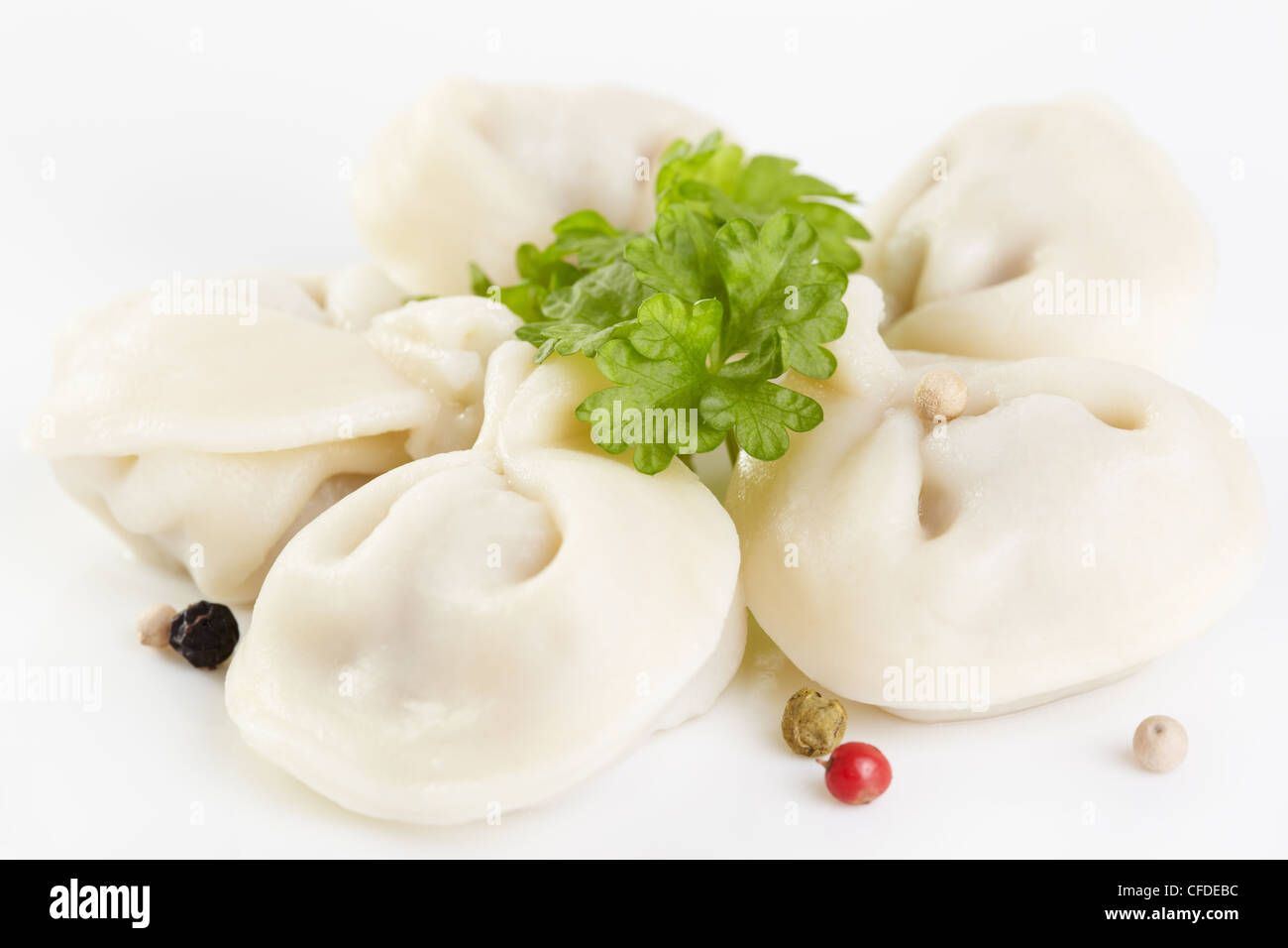Russian pelmeni Cut Out Stock Images & Pictures - Alamy