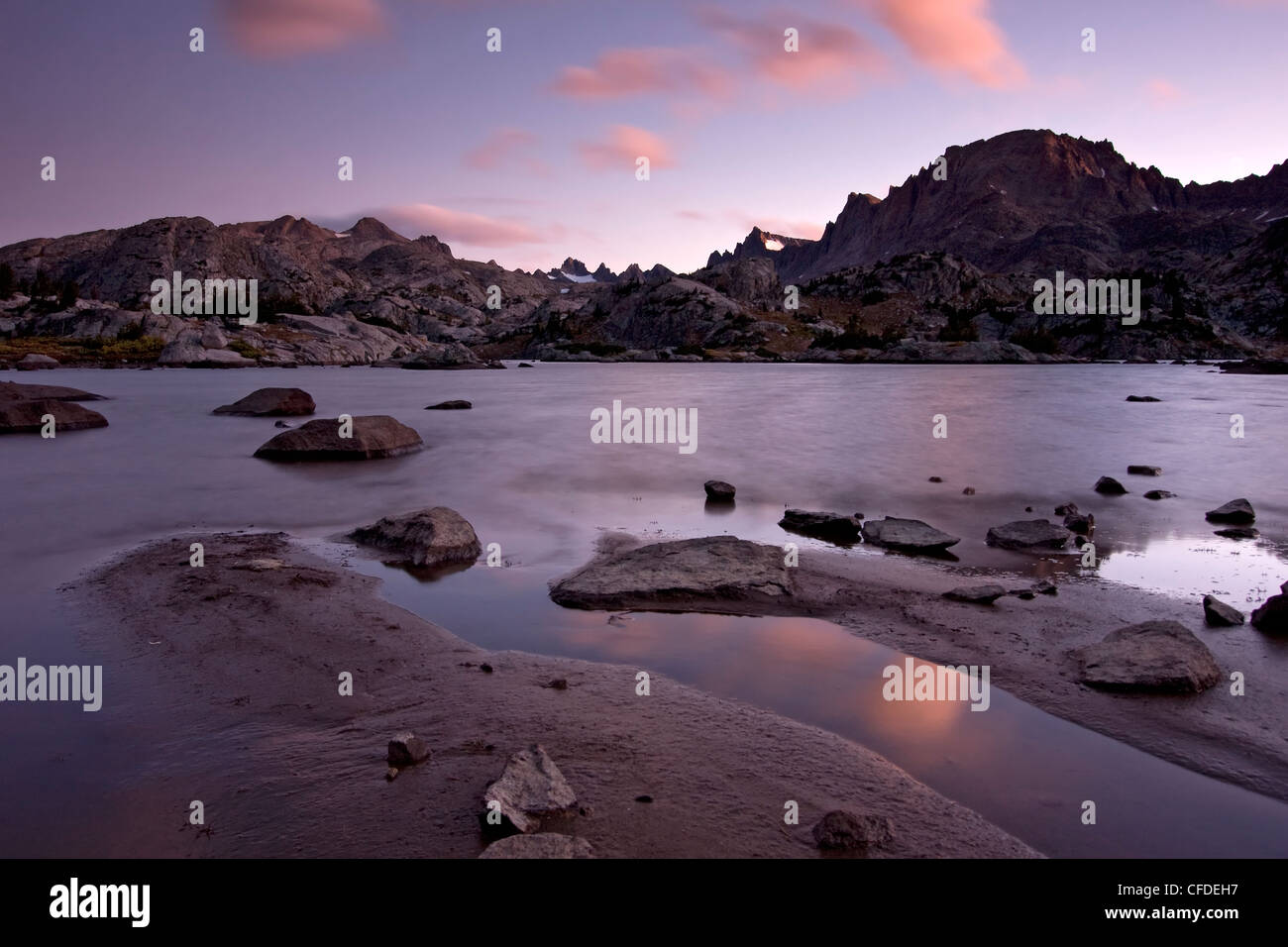 Trail to Titcomb Basin, Wind River Range, Wyoming, United States of ...