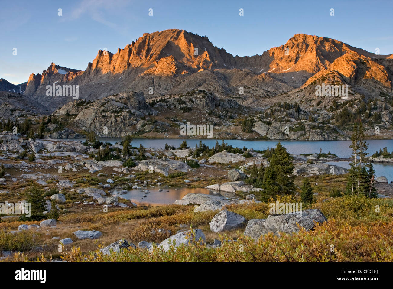 Trail to Titcomb Basin, Wind River Range, Wyoming, United States of ...