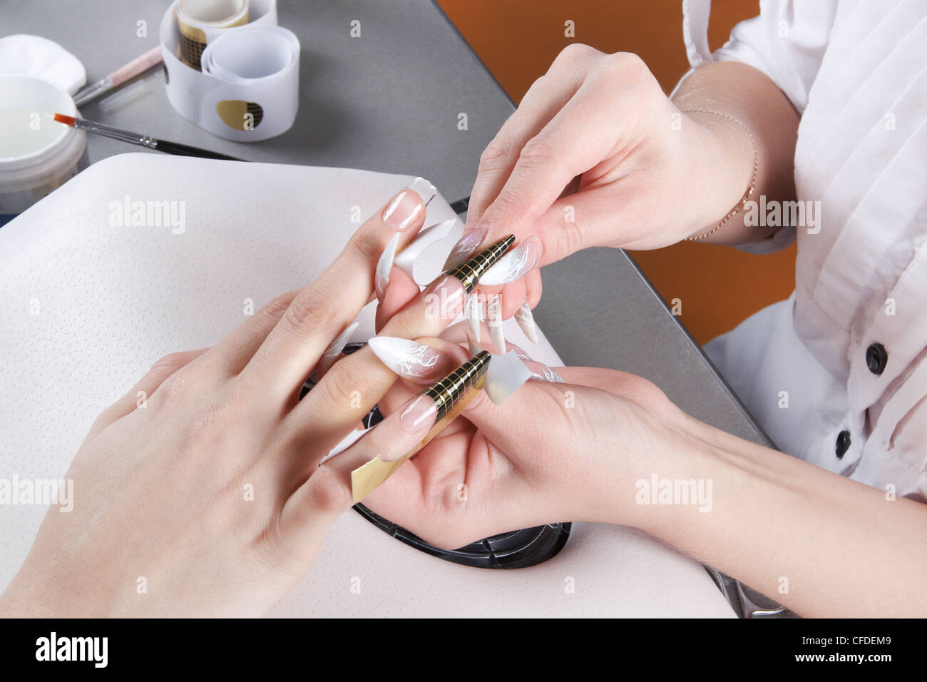 Beauty salon manicures hi-res stock photography and images - Alamy