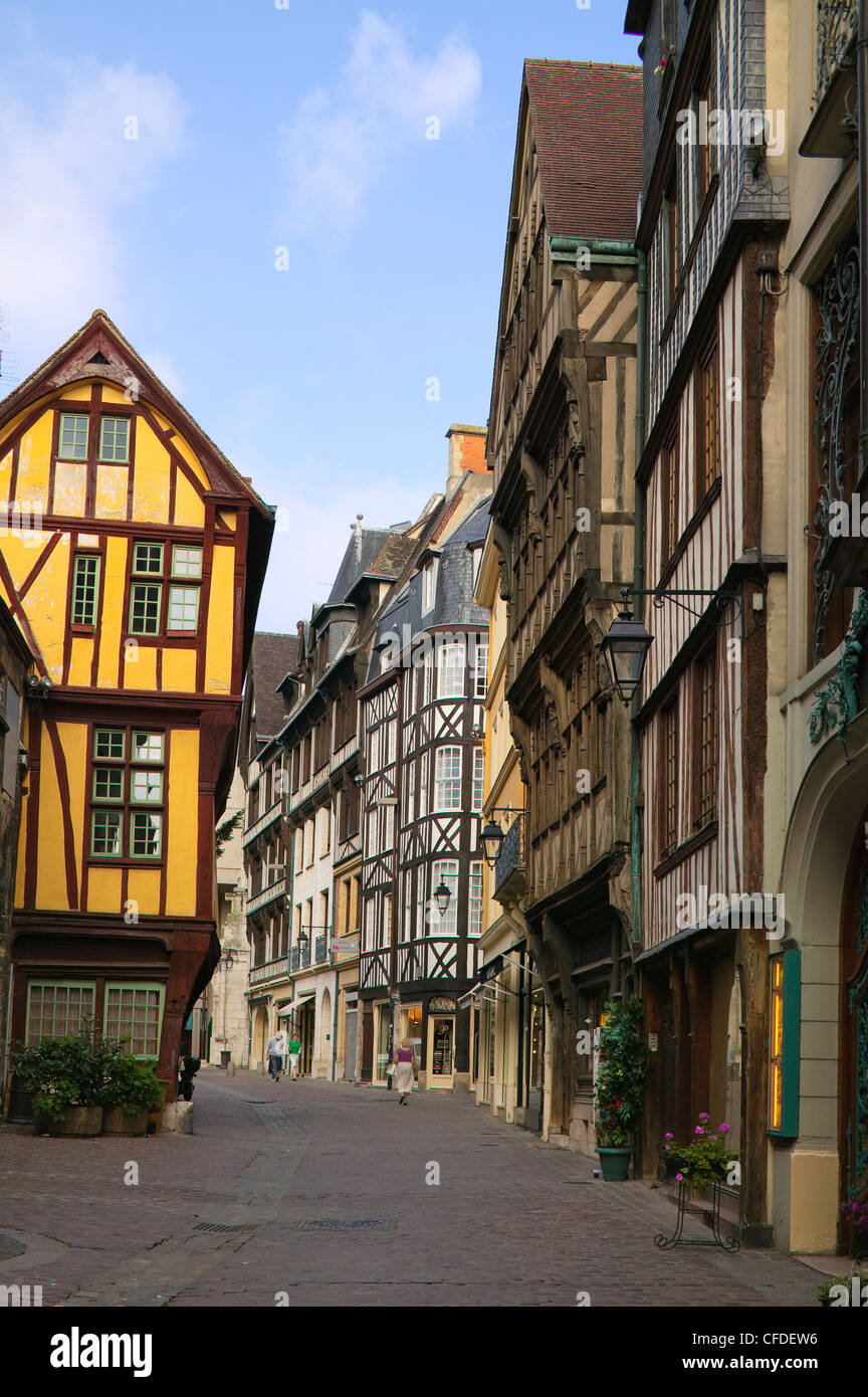 Rue St Romain Rouen Seine-Maritime Normandy France Stock Photo - Alamy