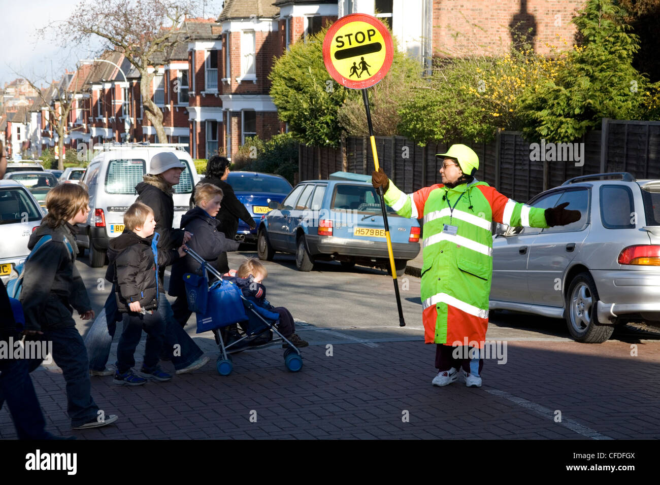 Lollipop crossing sign hi-res stock photography and images - Alamy
