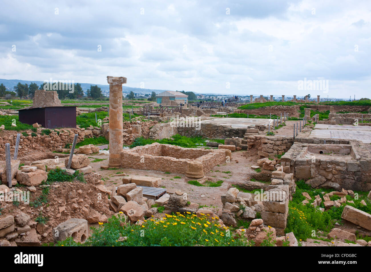 The archaeological site of Paphos, UNESCO World Heritage Site, Cyprus ...