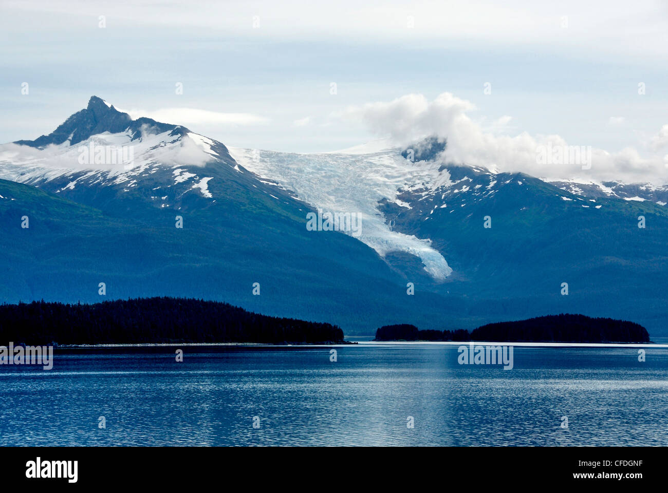 Hanging Glacier in Inside Passage near Juneau, Alaska Stock Photo - Alamy