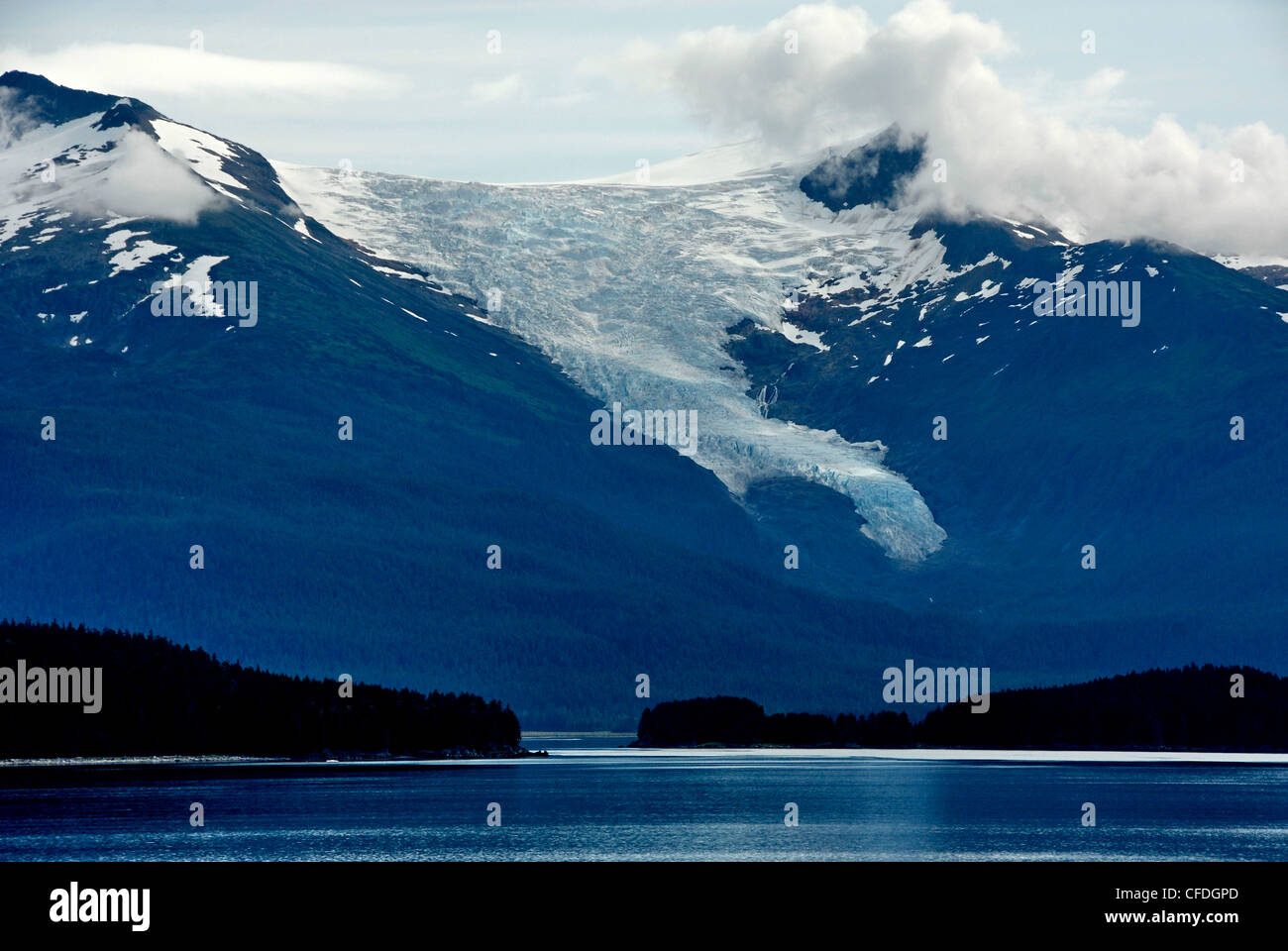 Hanging Glacier in Inside Passage near Juneau, Alaska Stock Photo - Alamy