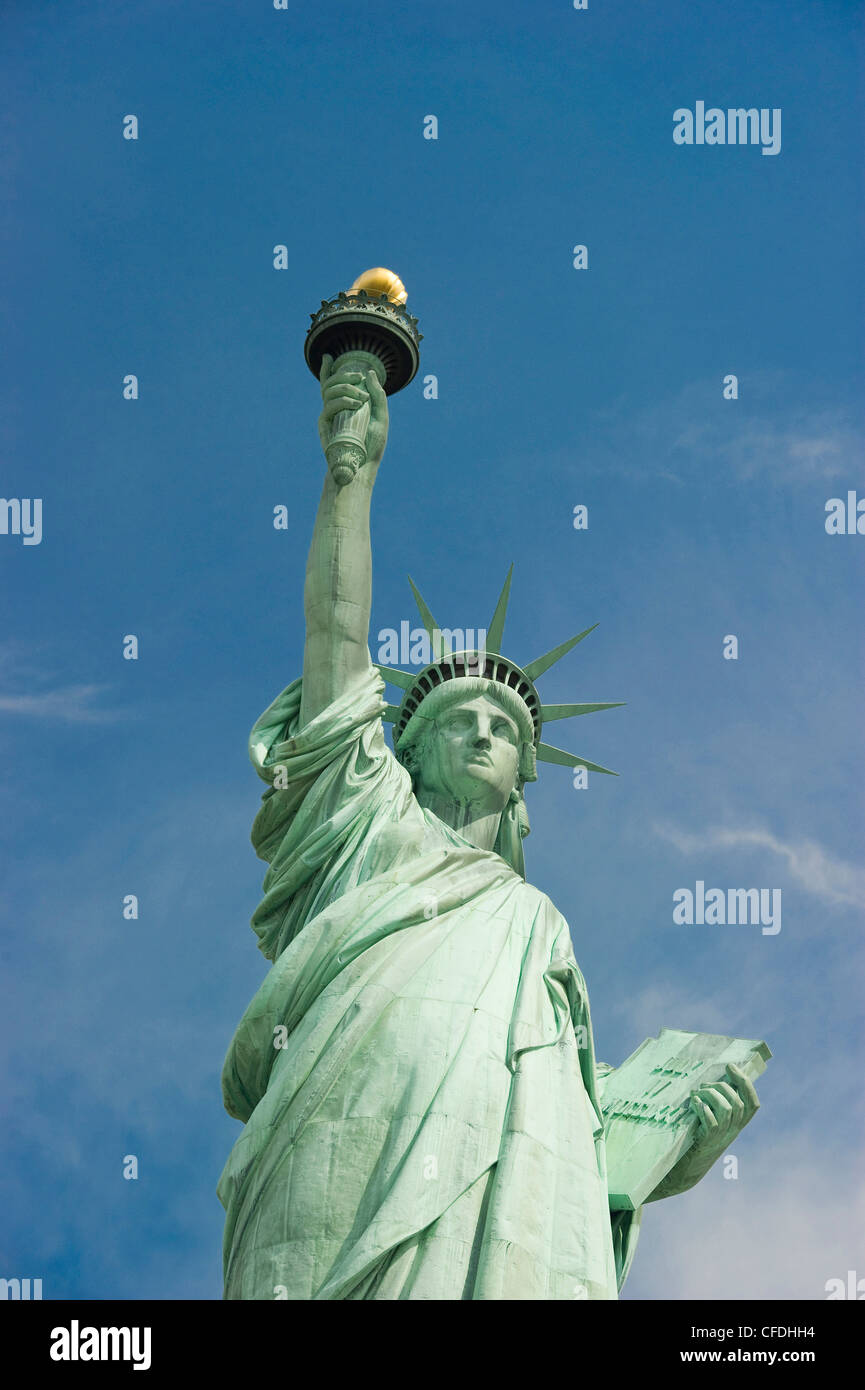 Front view of the Statue of Liberty, Liberty Island, New York City, New ...