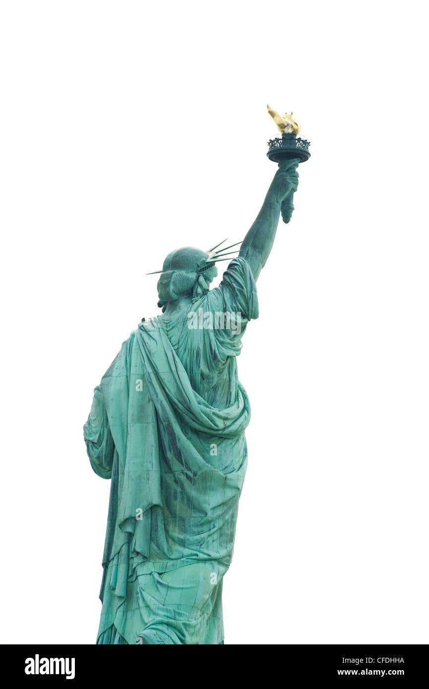 Rear view of the Statue of Liberty, Liberty Island, New York City, New ...