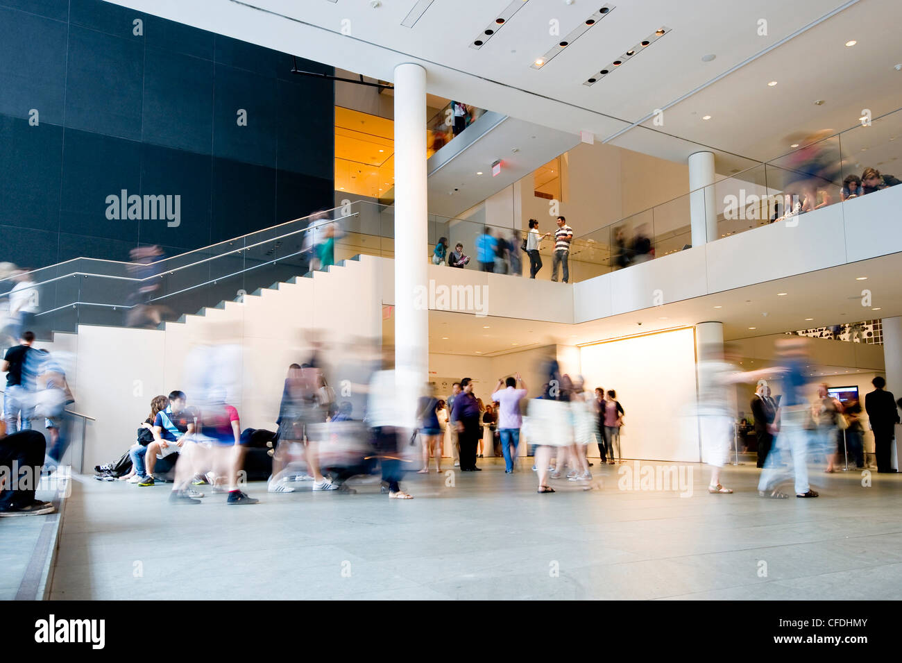 People visiting Museum of Modern Art, Manhattan, New York City, New ...