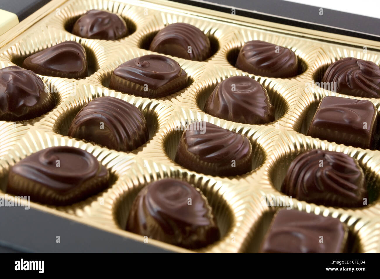 Background of a box of chocolates Stock Photo - Alamy