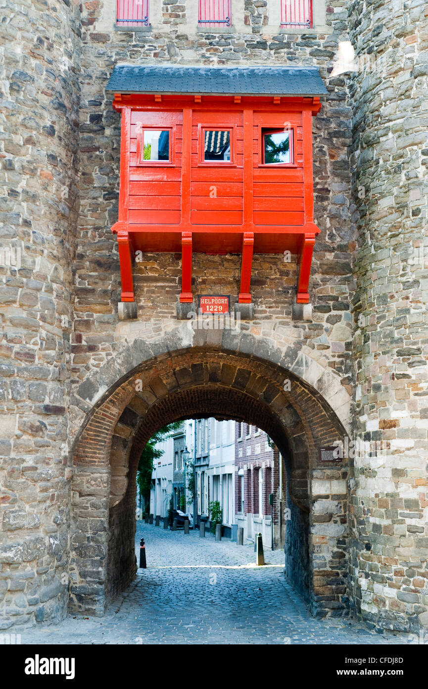 The Helpoort (Hell Gate), Maastricht, Limburg, The Netherlands, Europe ...