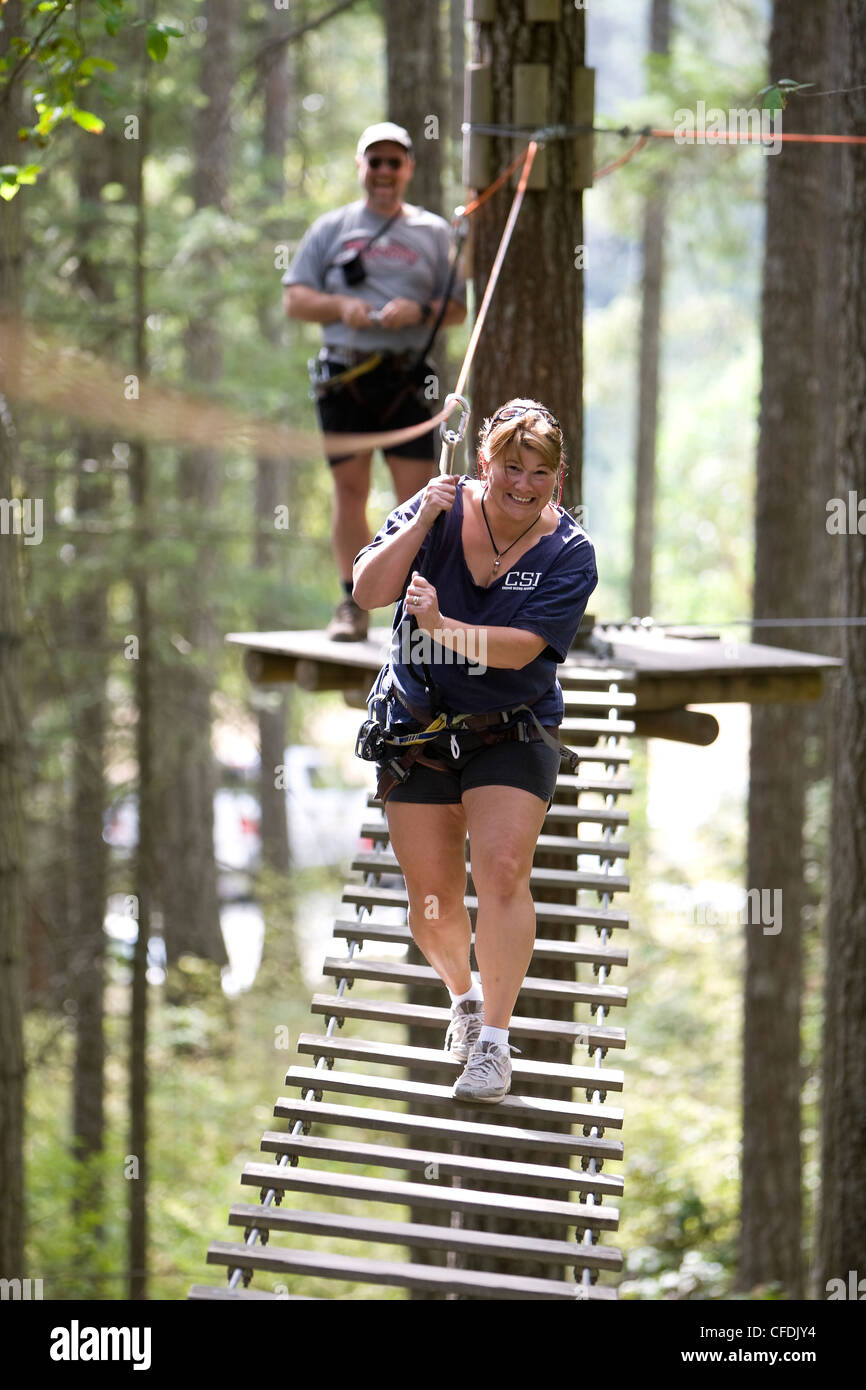 Rope bridges hi-res stock photography and images - Alamy