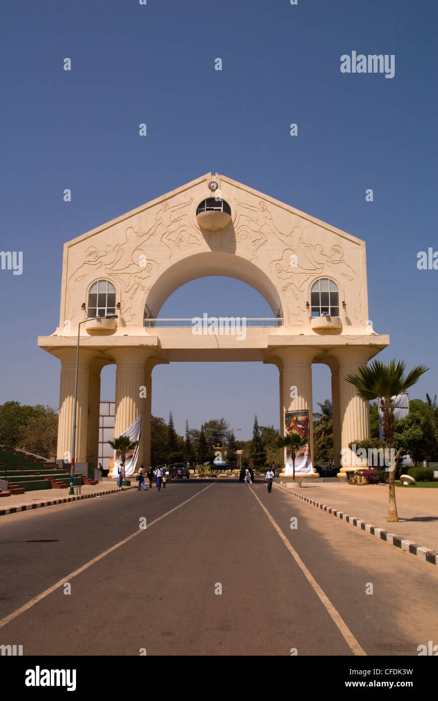 Arch 22 July spanning Independence Drive Banjul Gambia west Africa ...