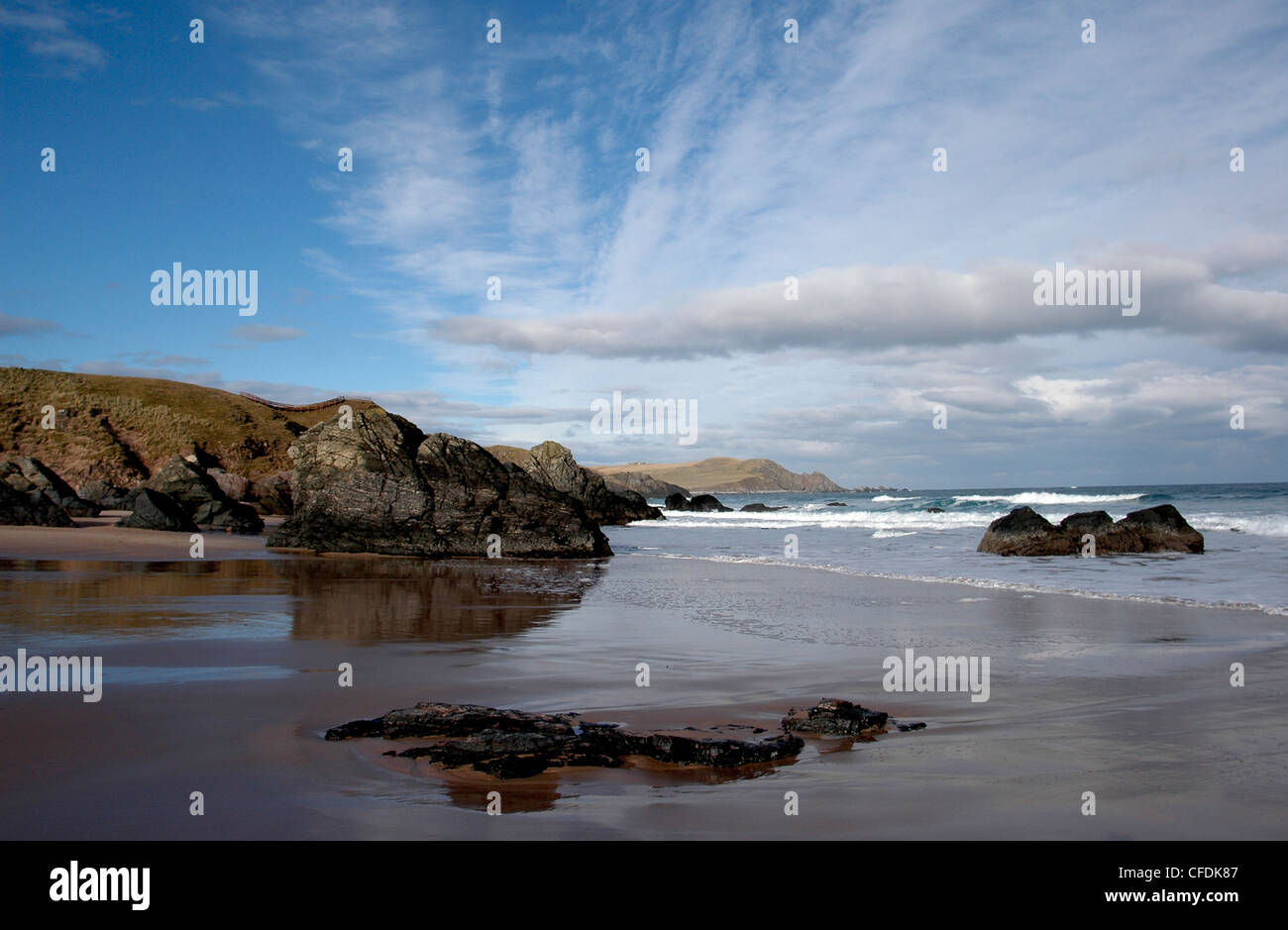 a landscape of durness beach on the west coast of scotland Stock Photo ...