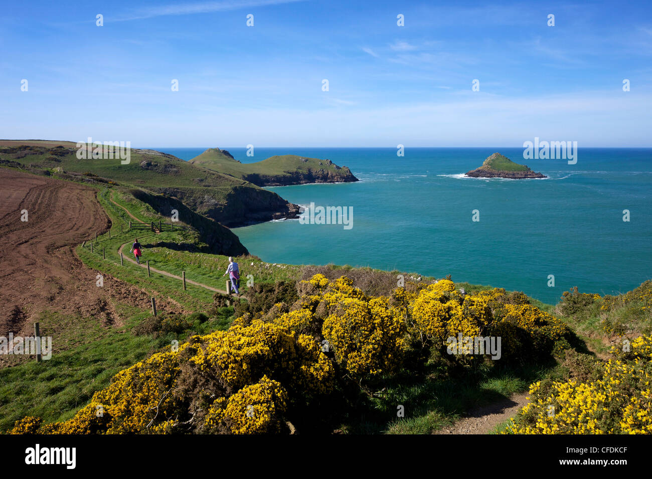 View of the Mouls off Rumps Point, Pentire Headland, Polzeath, North ...