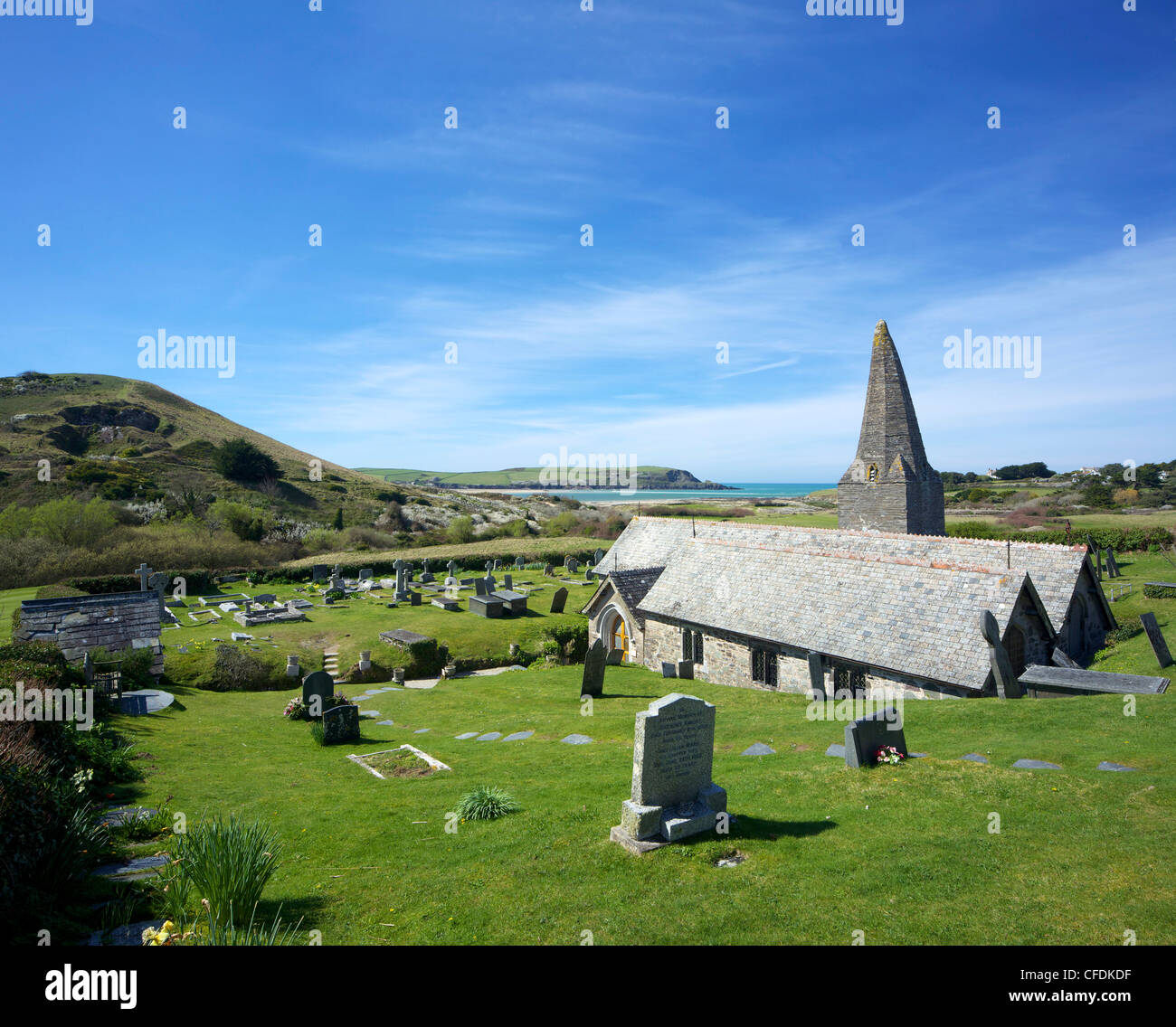 St_enodoc_church hi-res stock photography and images - Alamy