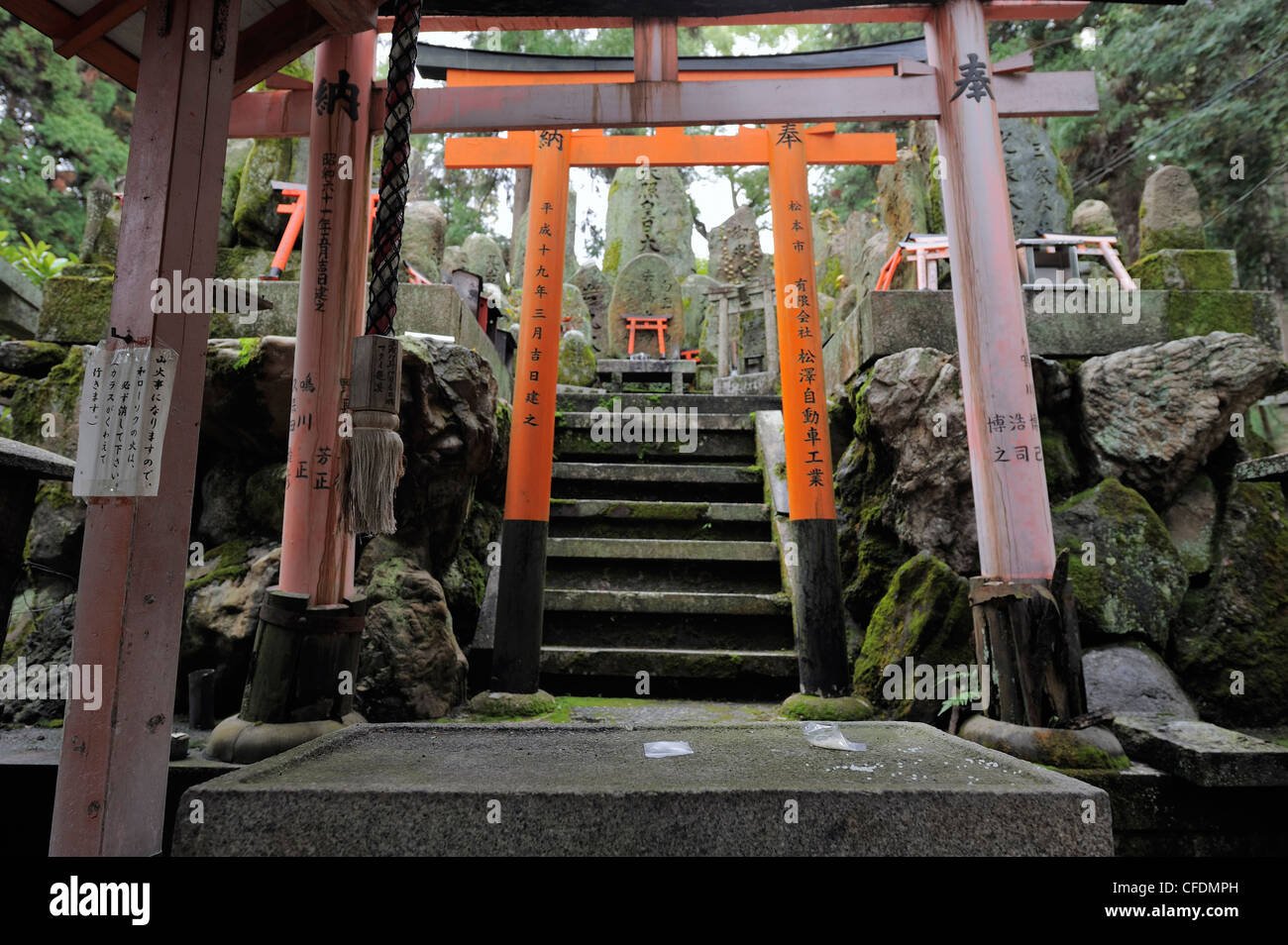 small shrine at Fushimi Inari Shrine, Kyoto, Japan Stock Photo - Alamy