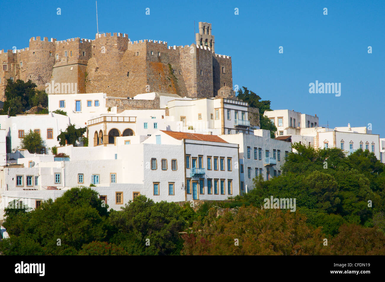 Monastery of St. John the Theologian, fortress and Hora, Skala, Patmos ...