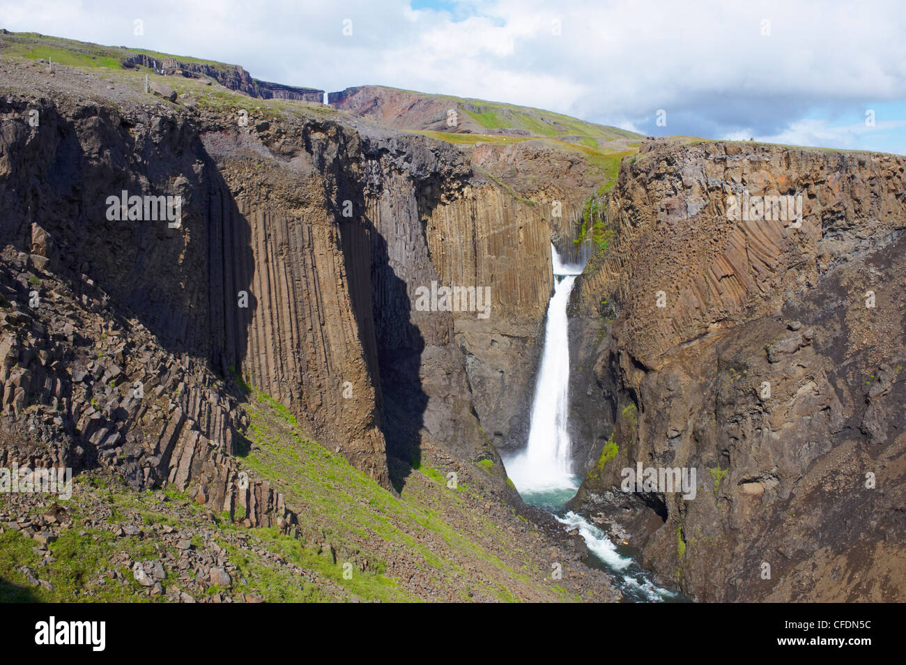 Hengifoss waterfall, Iceland, Polar Regions Stock Photo - Alamy