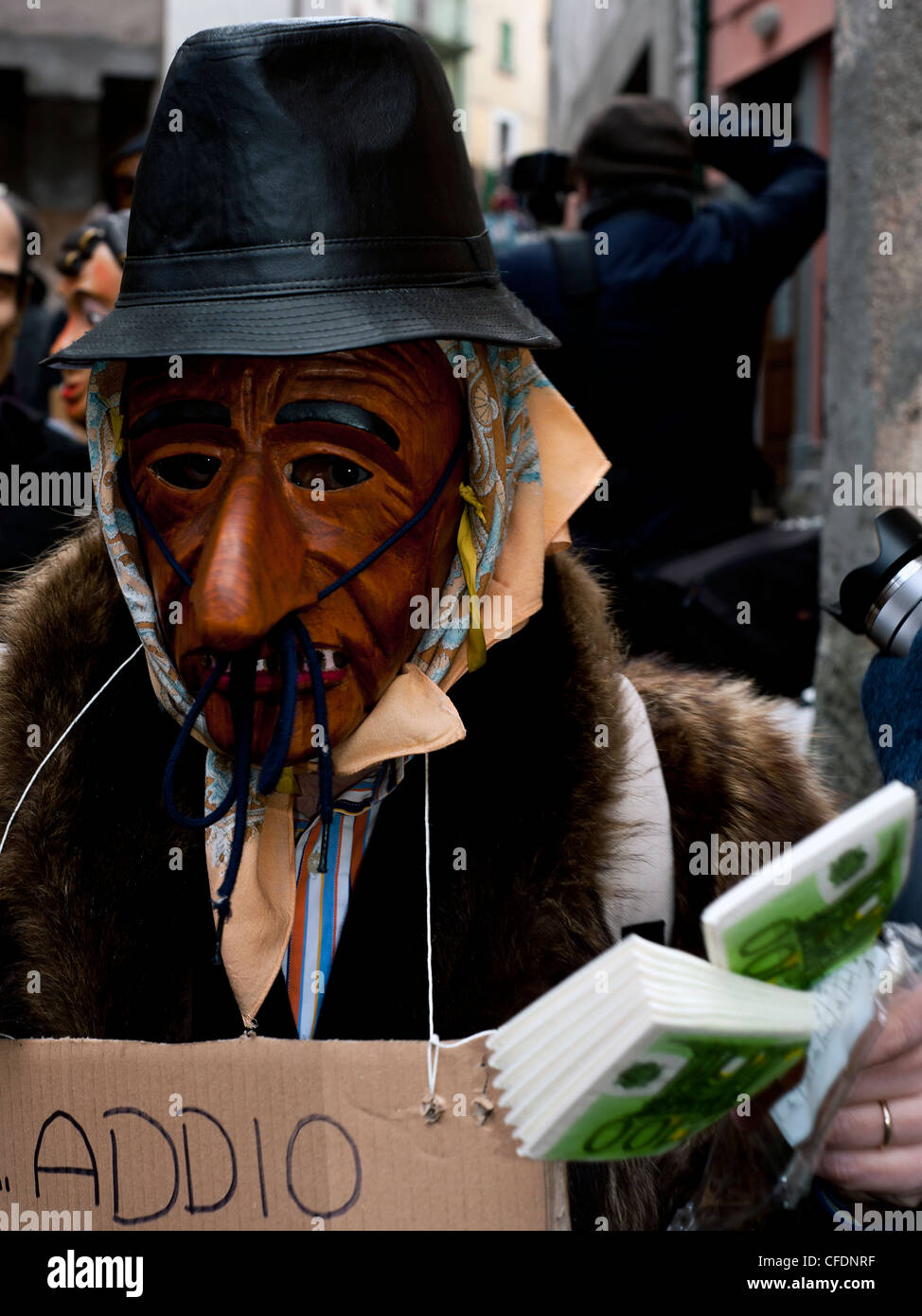 Typical Mask of Schignano Carnival, lake of Como Lombardy Italy Stock ...
