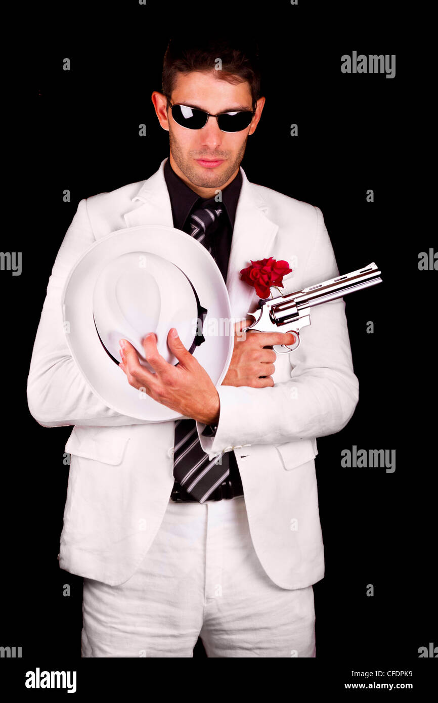 Gangster pose hi-res stock photography and images - Alamy
