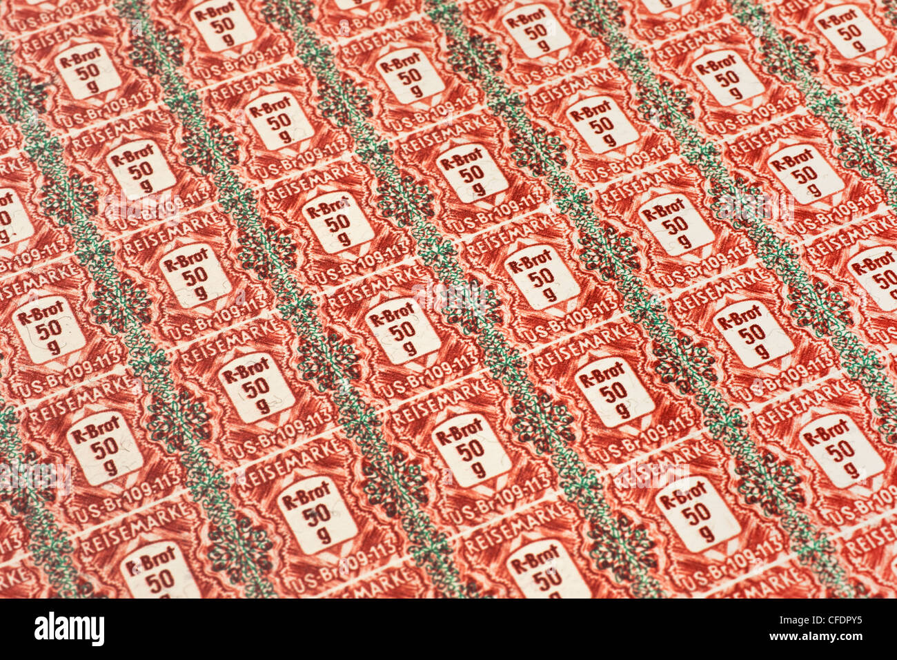 Food ration card hi-res stock photography and images - Alamy