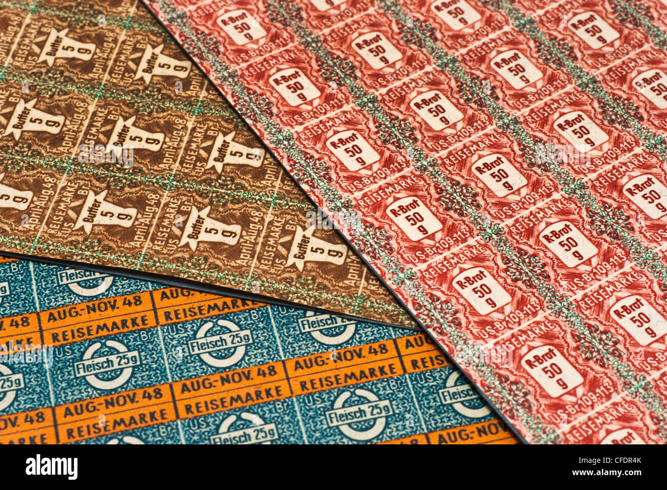 Food ration card hi-res stock photography and images - Alamy