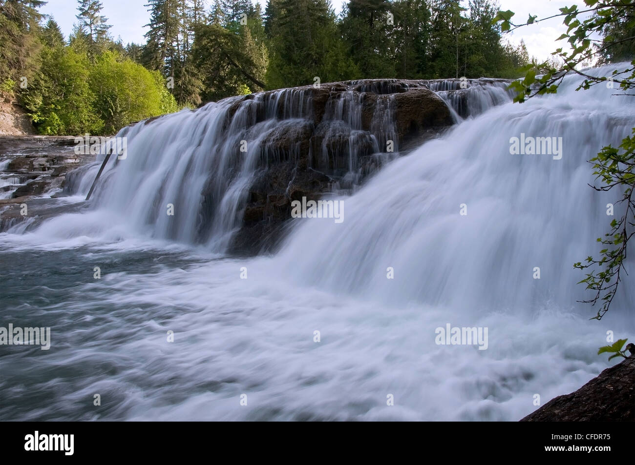 Stotan Falls, Puntledge River, Comox Valley, Vancouver Island, British ...