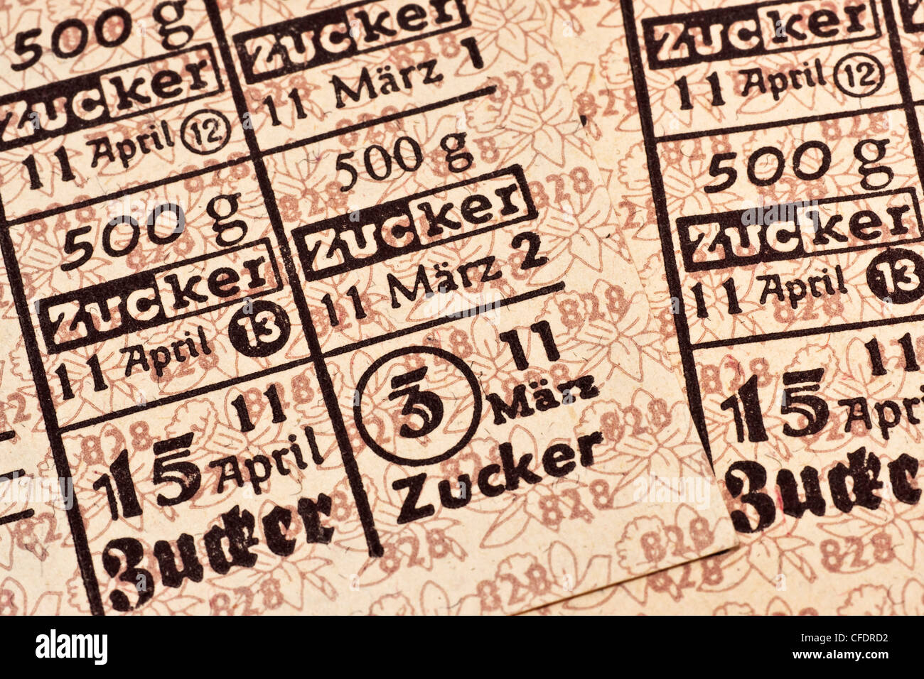 Food ration card hi-res stock photography and images - Alamy