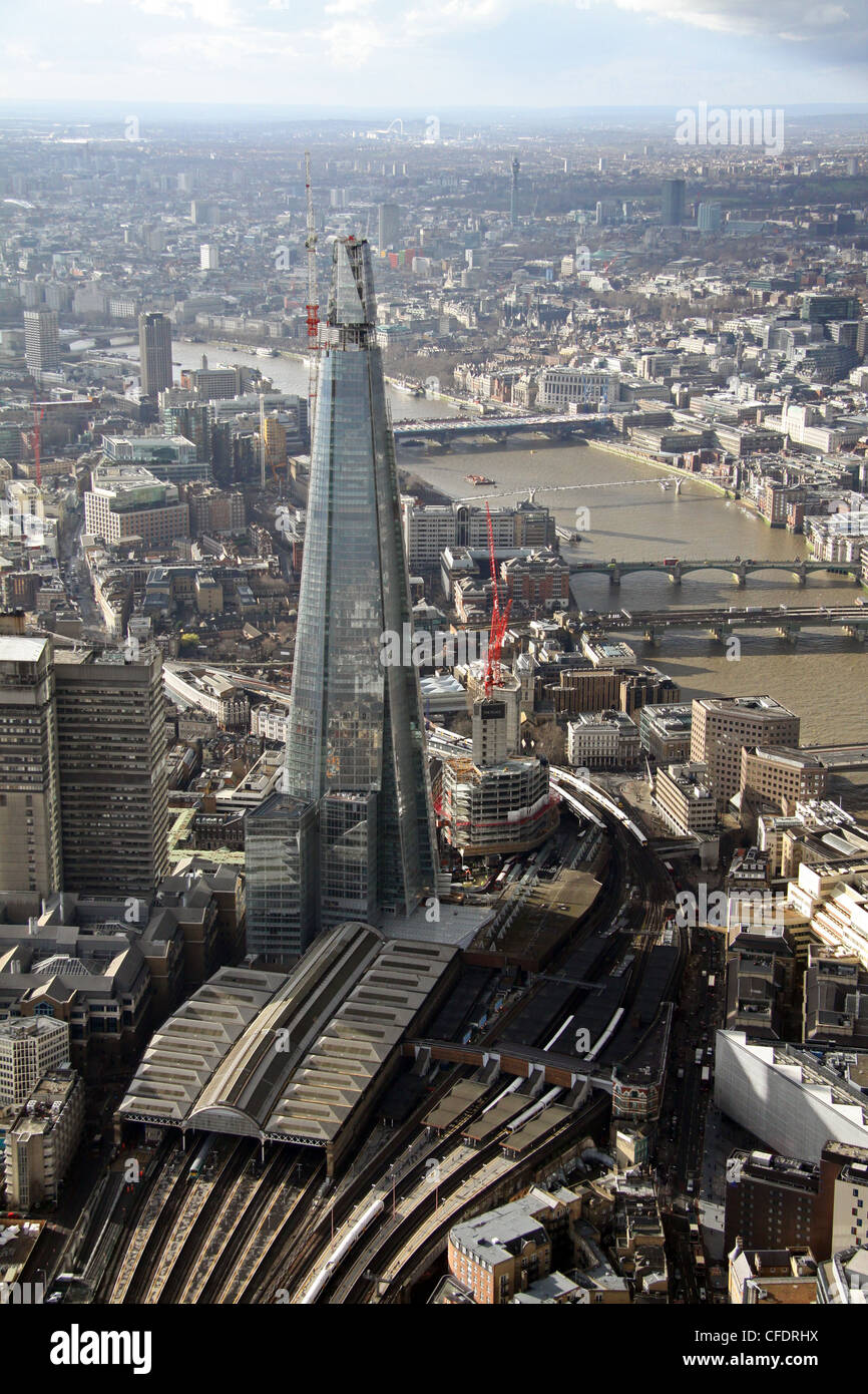 aerial view of the Shard, London Stock Photo - Alamy