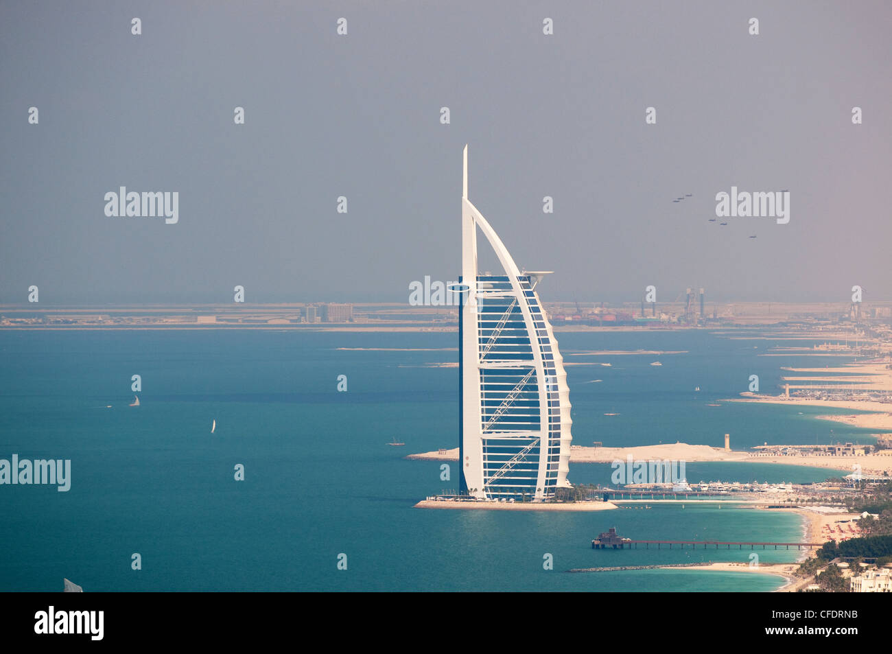 View on Burj Al Arab in Dubai, United Arab Emirates Stock Photo - Alamy