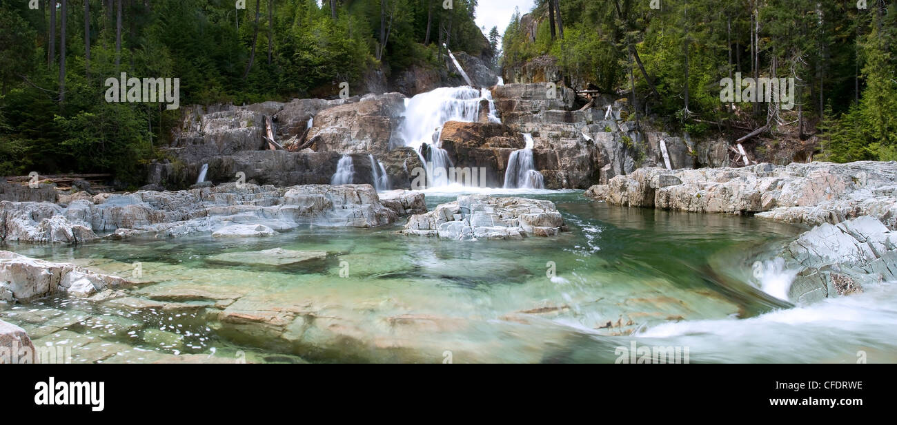 Lower Myra Falls, Strathcona Provincial Park, Vancouver Island, British ...