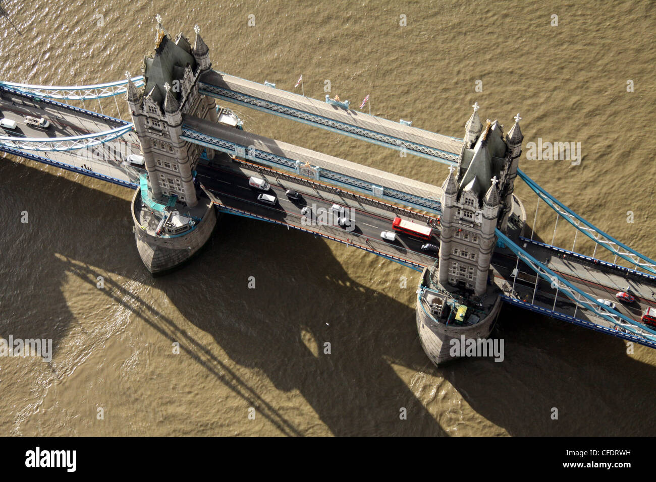 aerial view of Tower Bridge in London, UK Stock Photo - Alamy