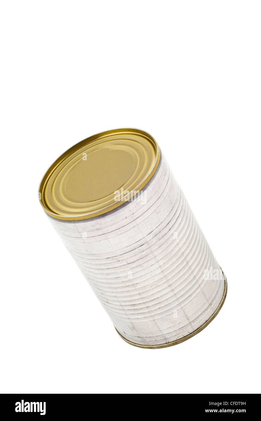 Cylinder Can Box on isolated white bacgkround Stock Photo - Alamy