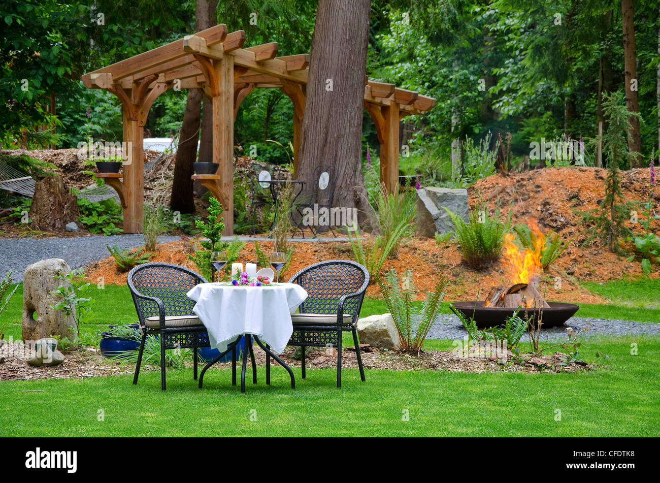 Romantic fire pit hi-res stock photography and images - Alamy