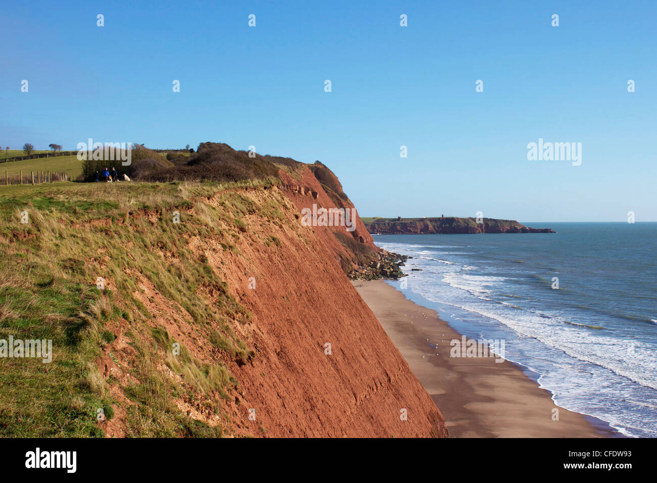 Sandy Bay and Straight Point, Exmouth, Jurassic Coast, UNESCO World ...