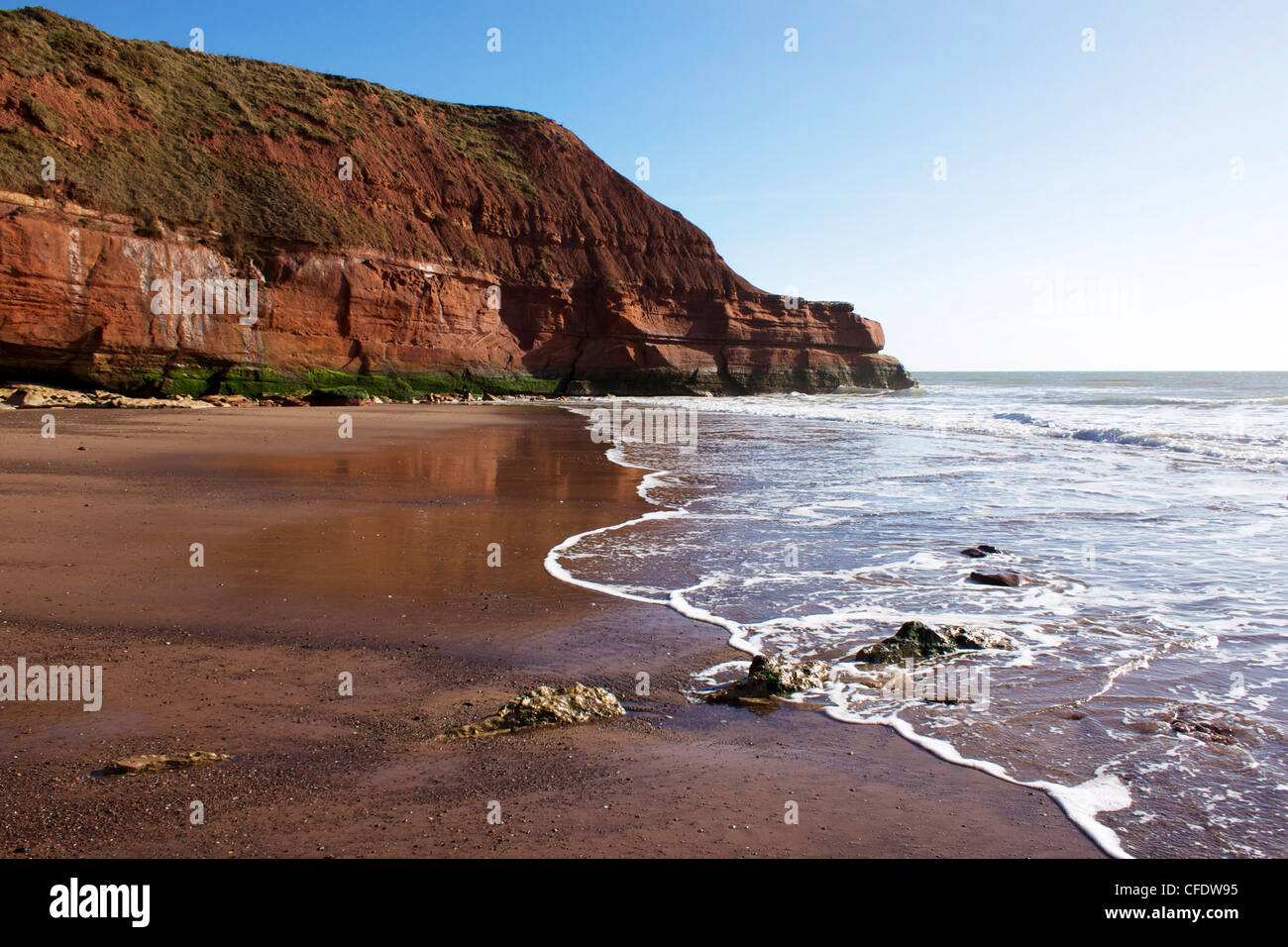 Exmouth Cliffs, Exmouth, Devon, England, United Kingdom, Europe Stock ...