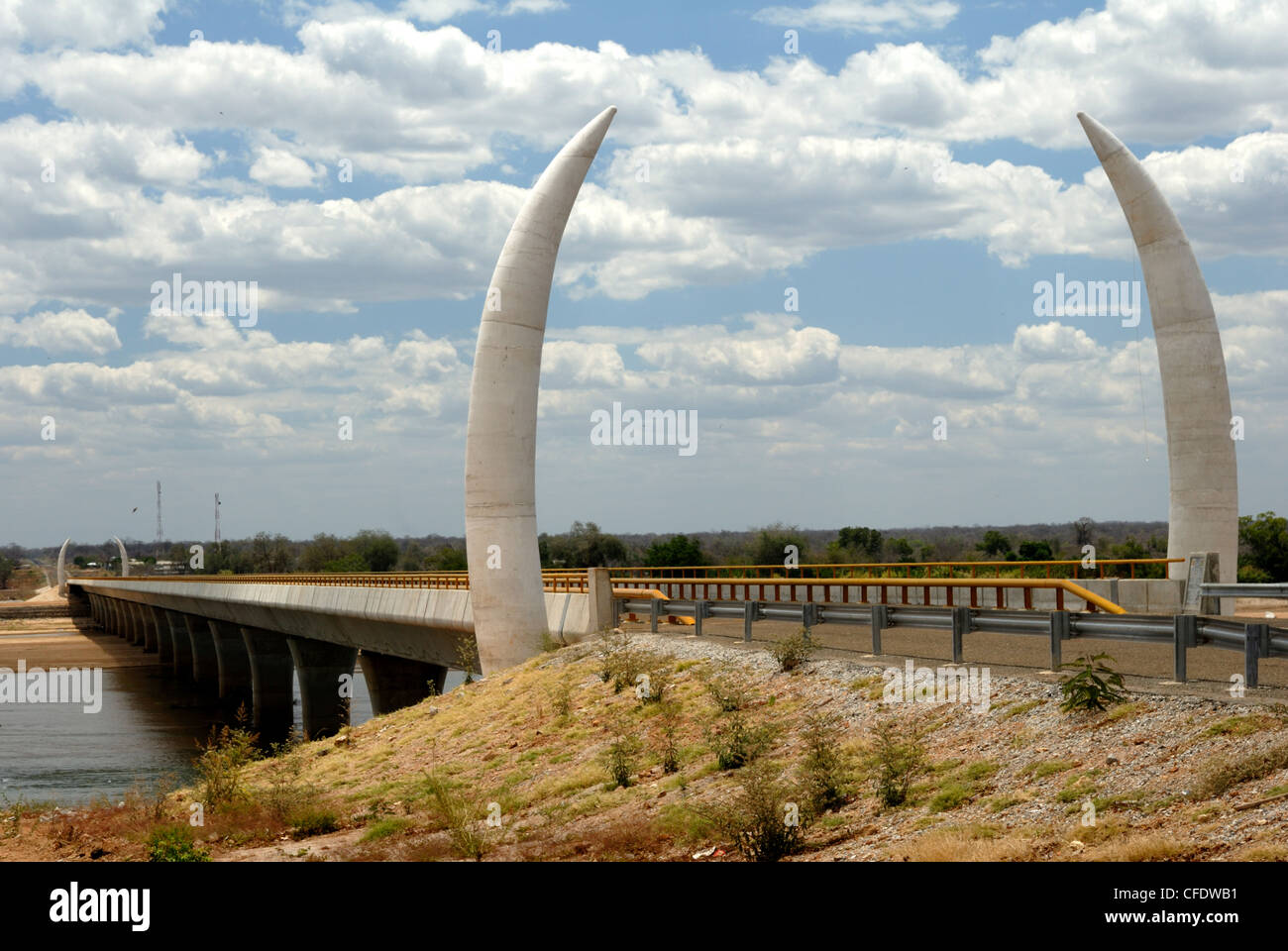 Unity Bridge, recently opened border between Tanzania and Mozambique ...