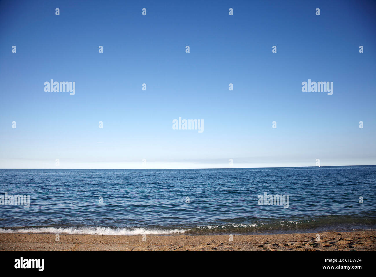 The beach, Argeles sur Mer, Languedoc Roussillon, France, Europe Stock ...