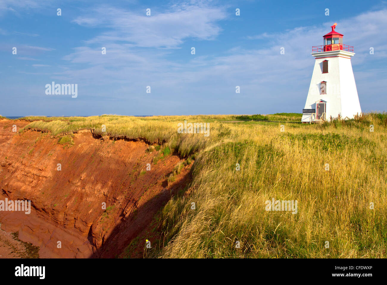 Cliff erosion, Cape Egmont, Prince Edward Island, Canada Stock Photo ...