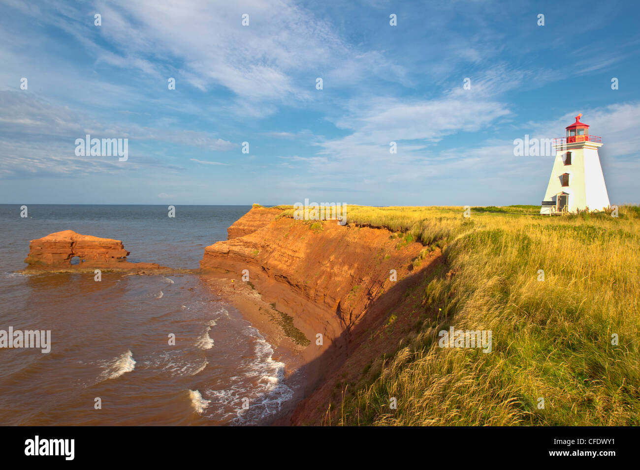 Cliff erosion, Cape Egmont, Prince Edward Island, Canada Stock Photo ...
