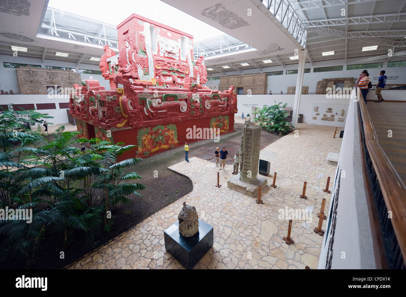 Mayan Rosalila temple replica, Museum of Sculpture, Copan Ruins, Honduras, Central America Stock ...