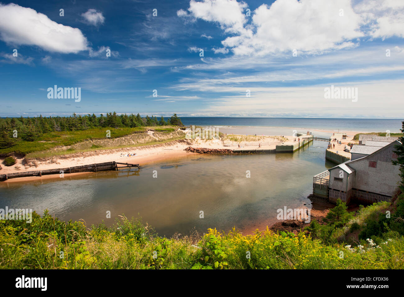 Basin Head Provincial Park, Prince Edward Island, Canada Stock Photo ...